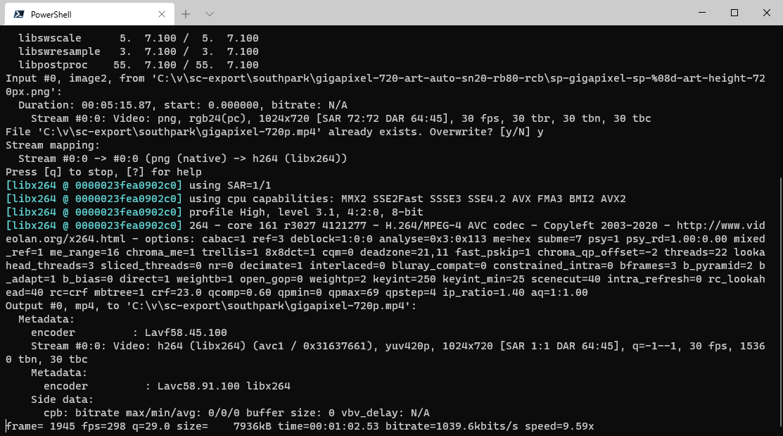 Video upscaling using Machine Learning on Windows (FFMPEG, TOPAZ, VLC ...